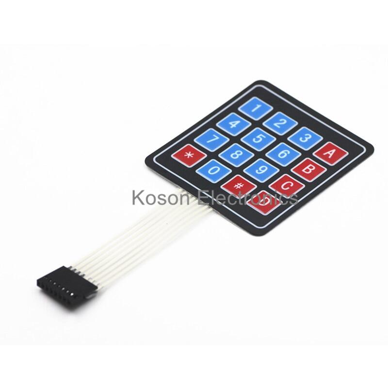 Matrix Array 4x4 16 Key Membrane Switch Keypad Keyboard Control Panel Microprocessor For Arduino