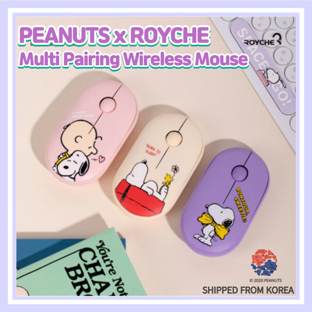 PEANUTS x ROYCHE Snoopy Multi Pairing Wireless Mouse /Noise/Nano ...