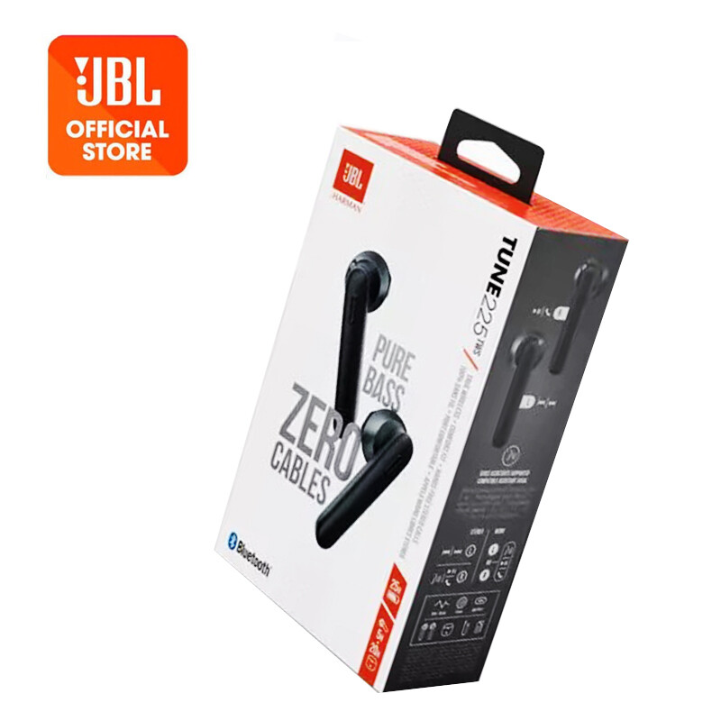 ต้นฉบับJBL Tune T225 TWS หูฟังบลูทูธ V5.0 หูฟังไร้สายหูฟังชนิดใส่ในหู ...