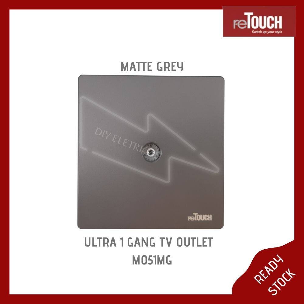 reTouch Ultra Rimless 1 Gang Television Outlet SIRIM Approved | Lazada