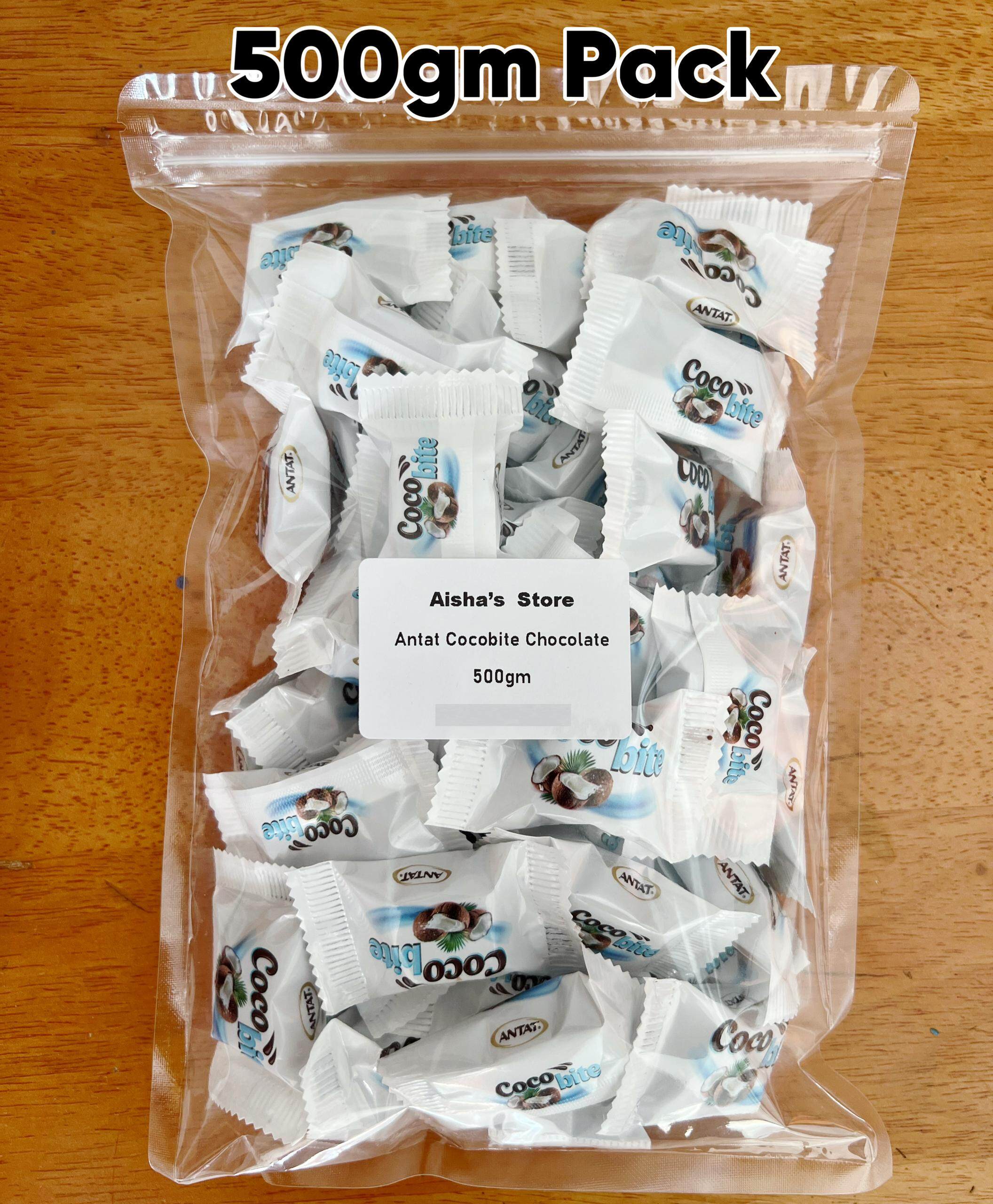 Antat Cocobite Chocolate Coconut Bar Coated With Milk 500gm/1kg | Lazada