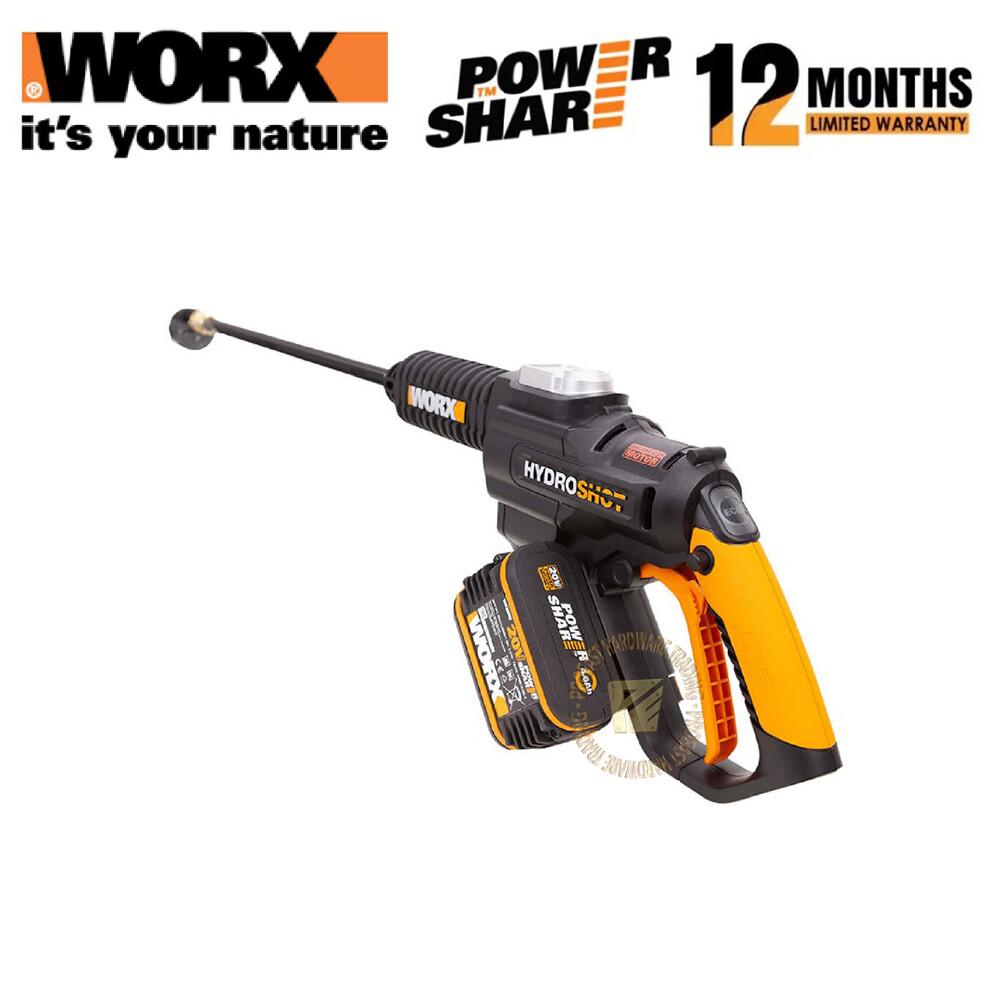 WORX WG630E.5 20V Brushless Hydroshot Portable Power Cleaner | Lazada