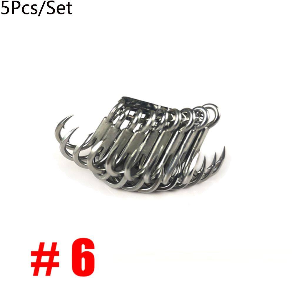 VERFZM SHOP 5Pcs/SET Super Sharp ล่อน้ำเค็ม อุปกรณ์ตกปลา น้ำเกลือ ...