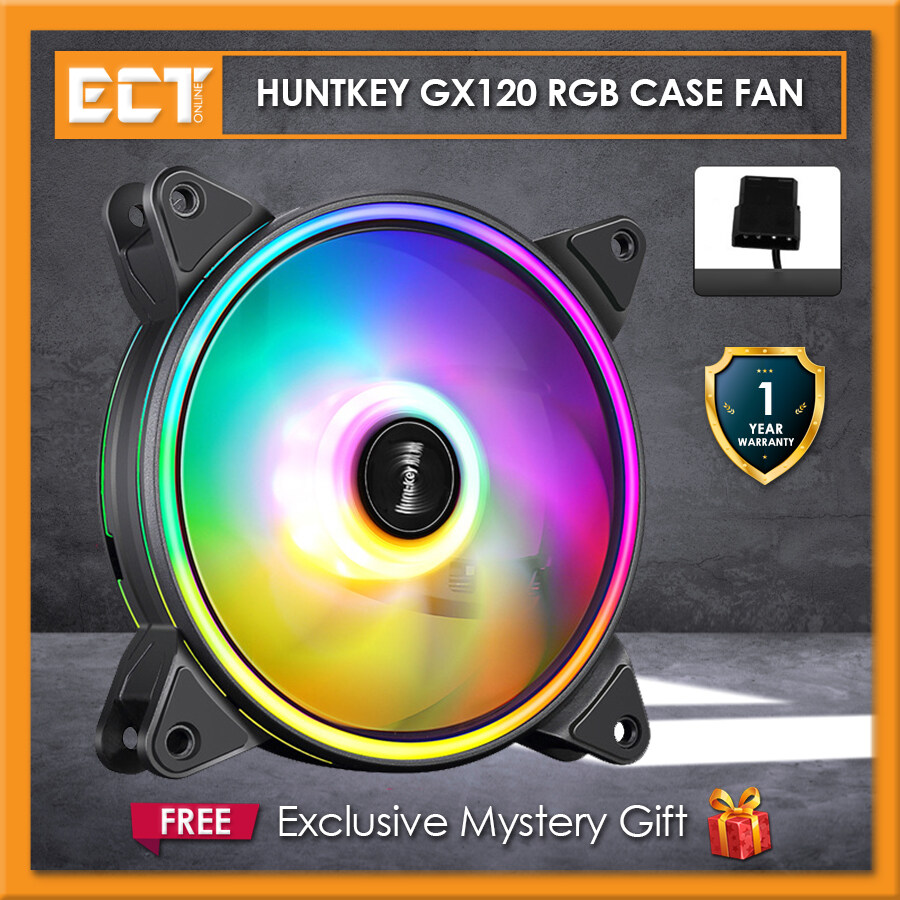 Huntkey GX120 RGB LED Case Cooling Fan | Lazada