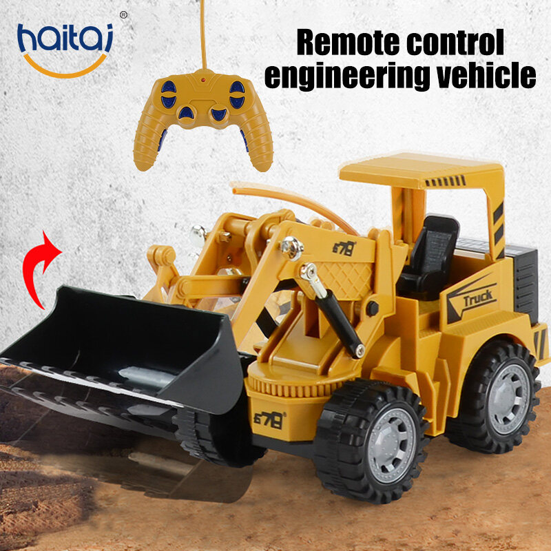 Haitai RC Excavator Toys RC Electric Engineering Vehicle Diecast Heavy ...