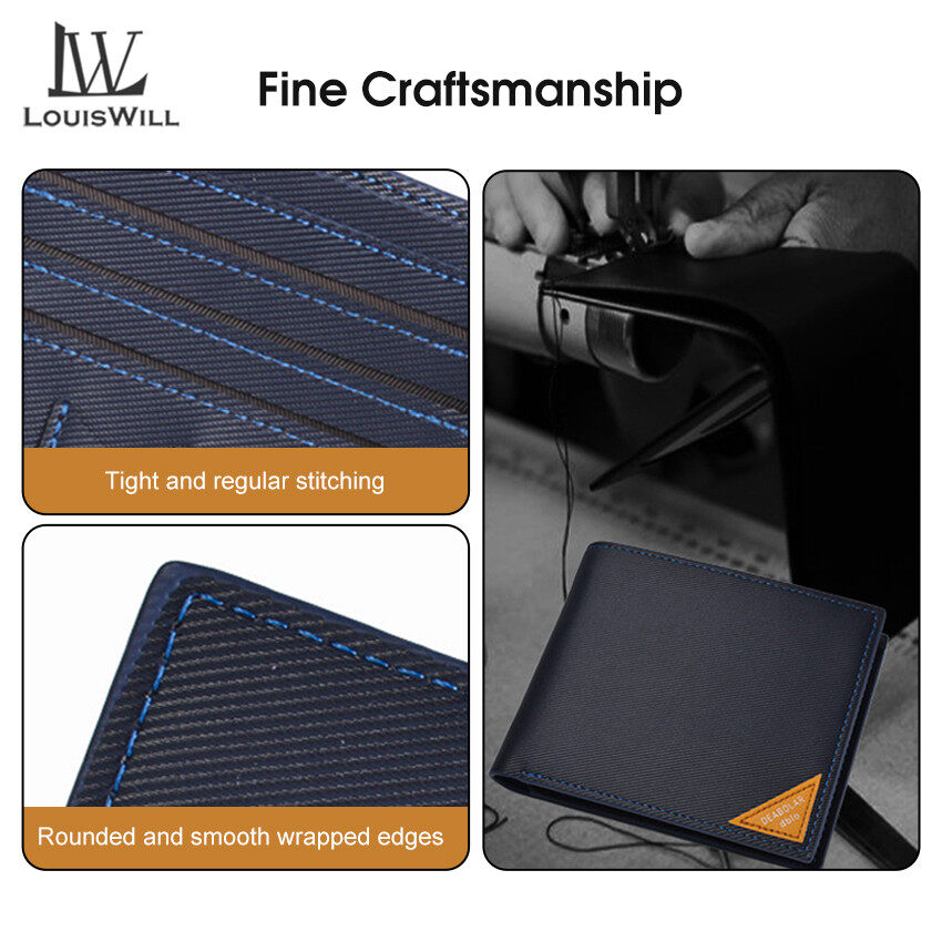 LouisWill Wallet Men S Foldable Wallet PU Horizontal Wallet Large ...