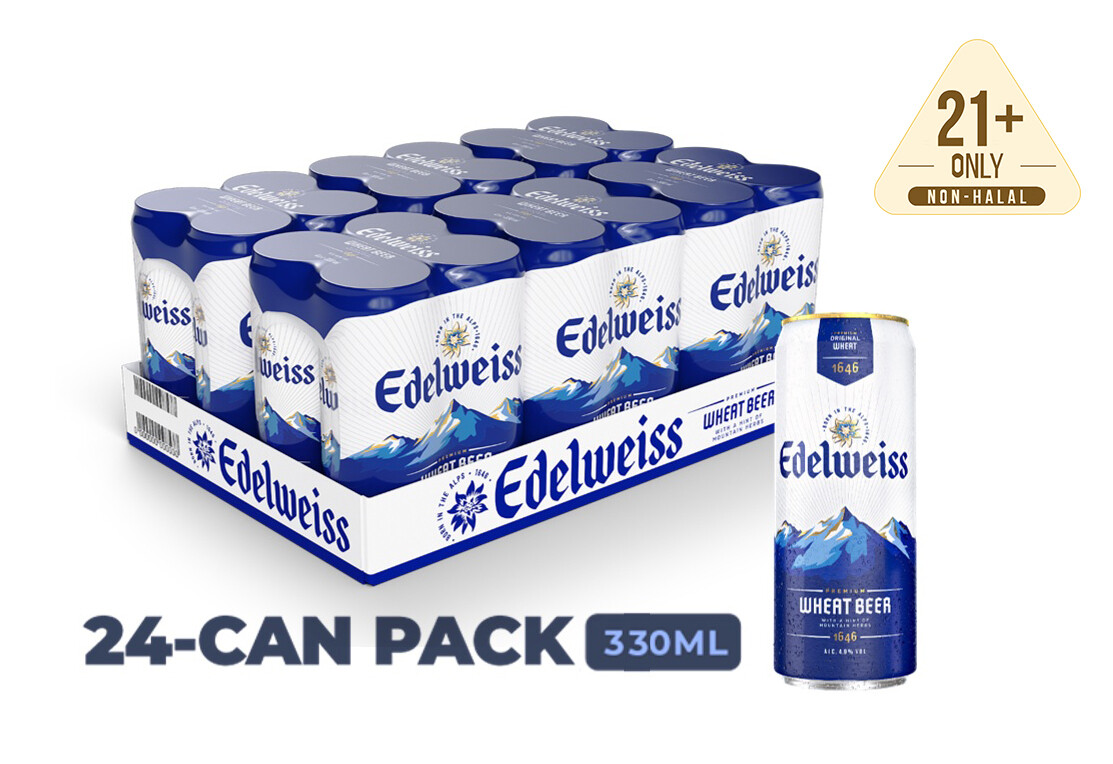 Edelweiss Wheat Beer 24-can pack x 330ml | Lazada