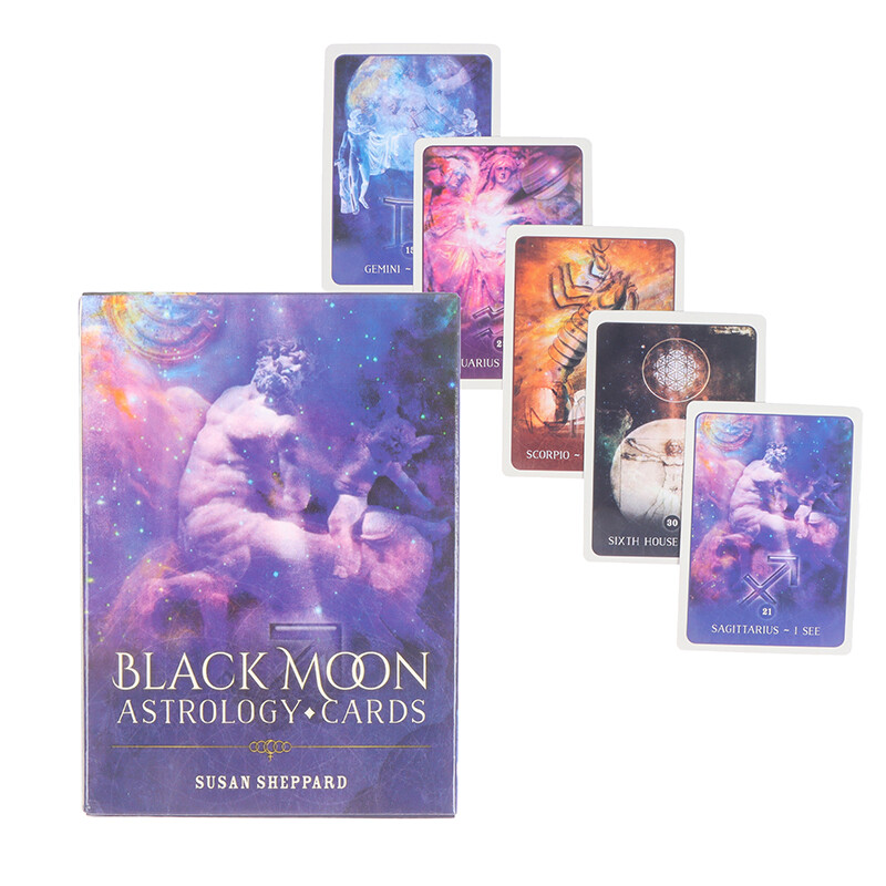 YCG Black Moon Oracle Cards Tarot Cards Party Prophecy Divination Board Game Psychic - YUECHENG1 ...