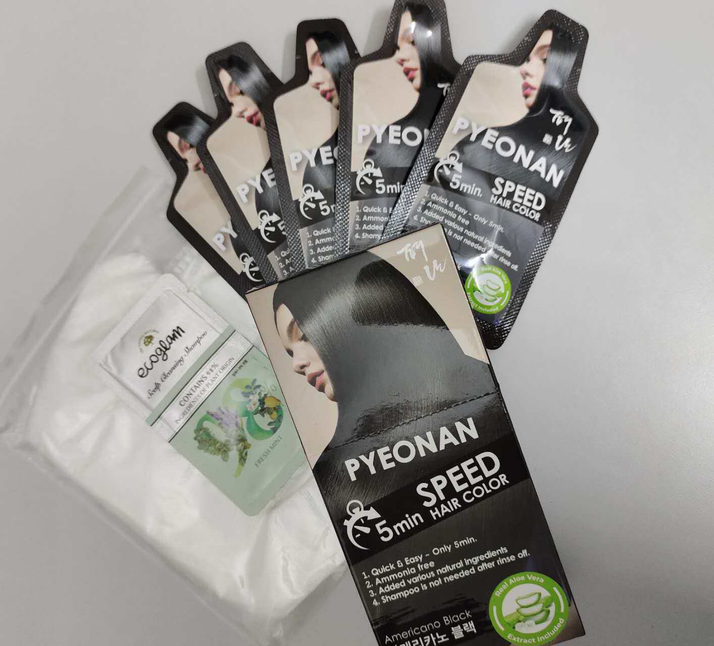 PYEONAN Korea Pyeonan Speed Hair Color Pyeonan Dye Hair 5 Minute ...