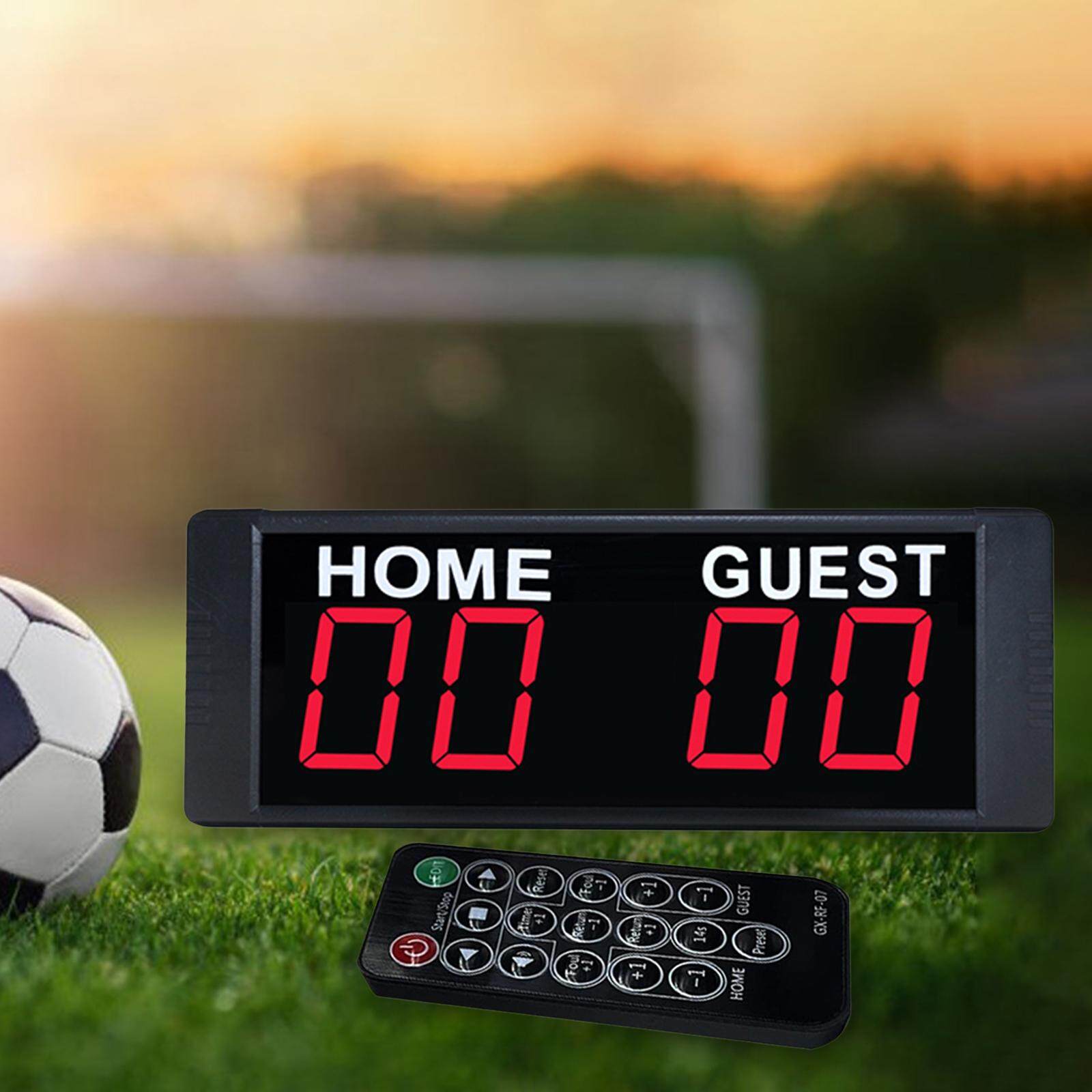 Mini Electronic Scoreboard Wall Mount Indoor Games Basketball Football ...