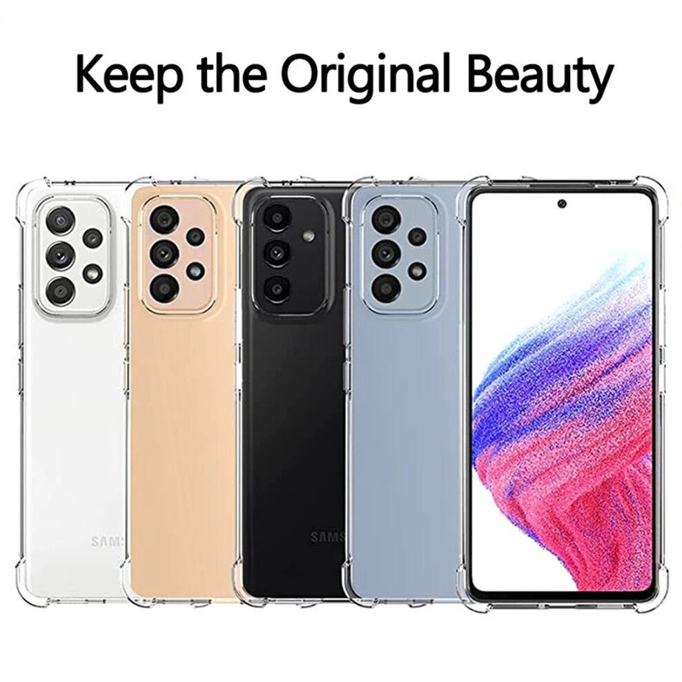 สำหรับ Samsung Galaxy A04S A53 A13 A33 A73 A23 M52 A52S A72 A52 A32 4G 5G โปร่งใส TPU กันกระแทก ...