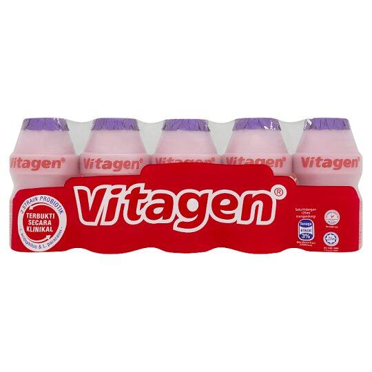 Vitagen Regular – Grape ( 1 row x 5 bottles x 125ml ) | Lazada