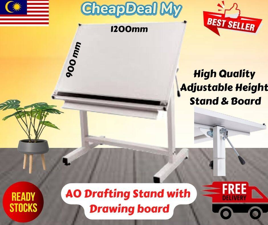 A1 & A0 Drafting Stand With Drawing Board Drafting Table 600mm x 900mm ...