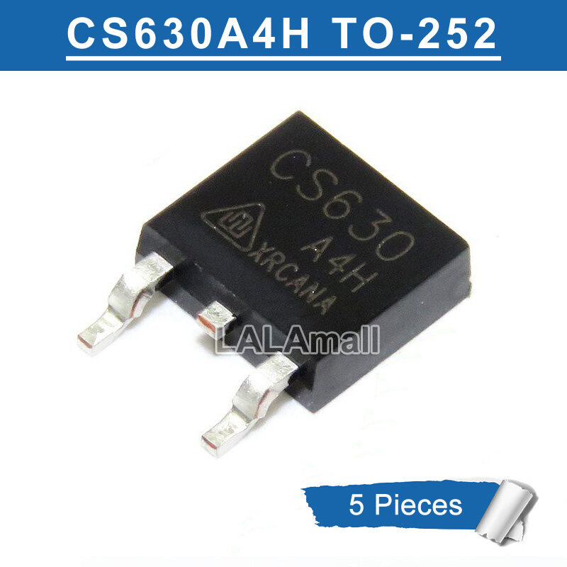 5ชิ้นCS630A4H TO-252 CS630 TO252 N-Channel 9A/200โวลต์MOSFET ...