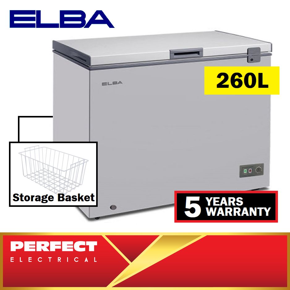 Elba 260L Chest Freezer with Dual Refrigerator Fridge Mode 5 Years ...