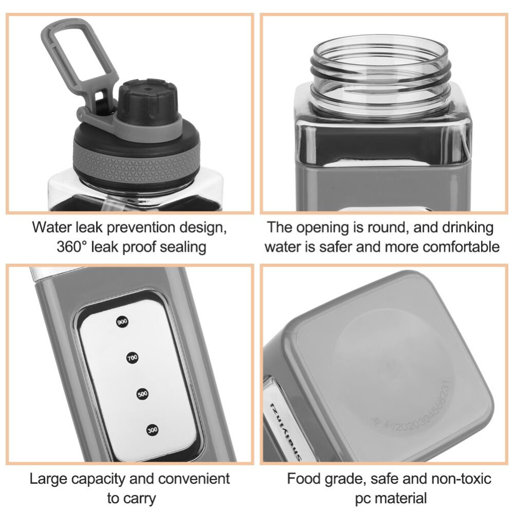 Medory【สินค้าใหม่】ขวดน้ำความจุมาก700มล./900มล. ขวดน้ำกีฬากลางแจ้ง ...