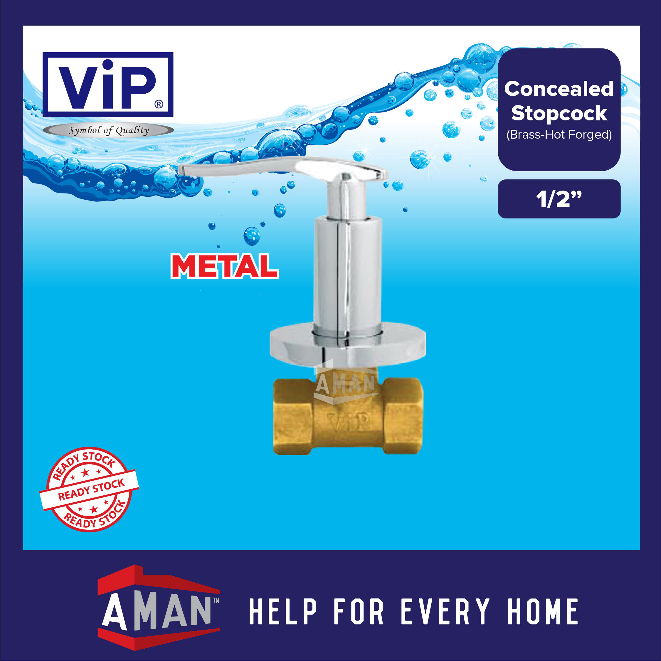 ViP 1/2 3/4 1 Inch High Quality ABS Metal Head Chrome Plated Brass Hot ...