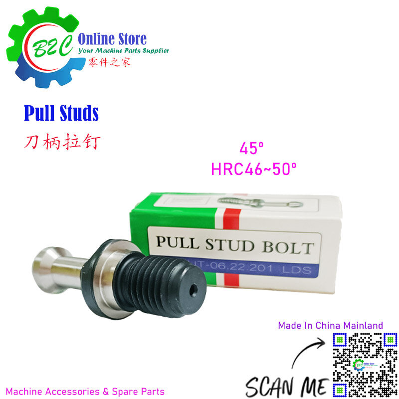 CNC Machine Arbor Pull Studs Bolts Precision Retention Knobs BT40 45 60 ...