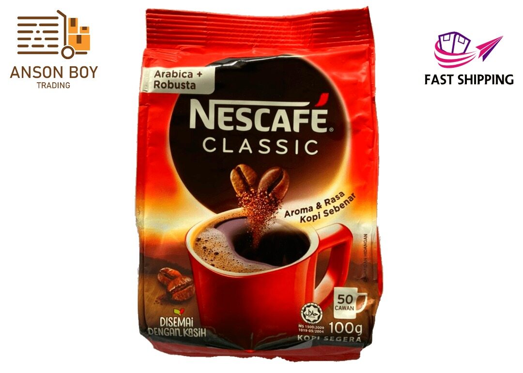 [READY STOCK] NESCAFE CLASSIC REFILL/KOPI SEGERA 50gram&100gram | Lazada