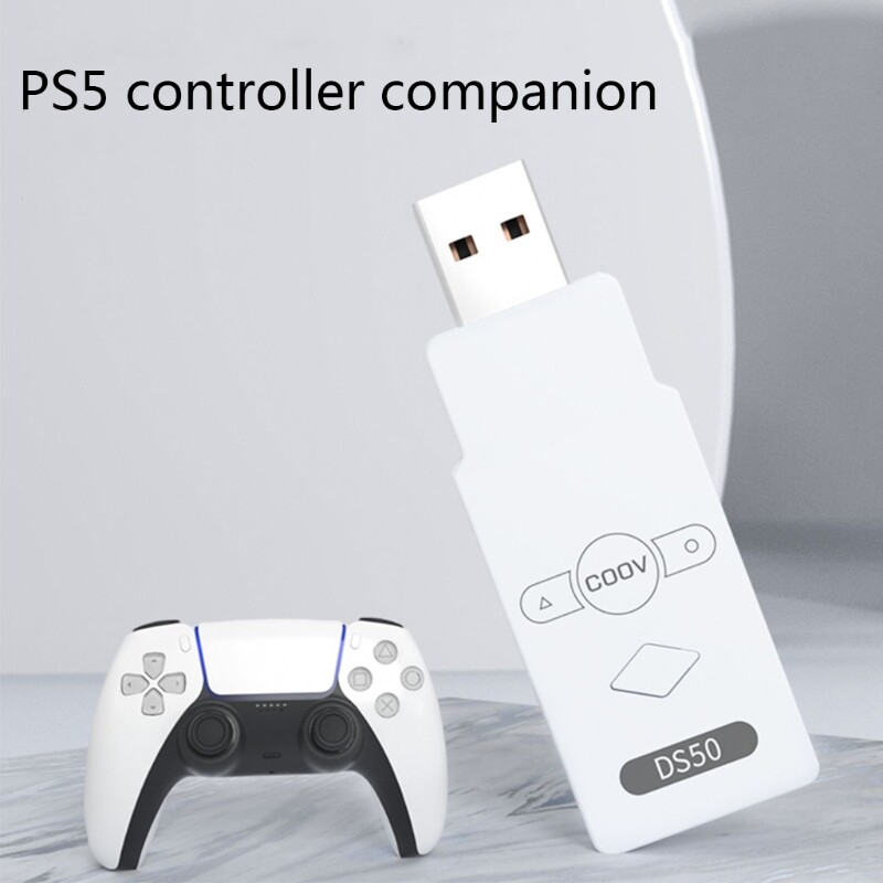 USB Wireless Controller Converter อะแดปเตอร์ที่รองรับบลูทูธสำหรับ PS5/Switch/PS4/PS3/PC Gaming ...