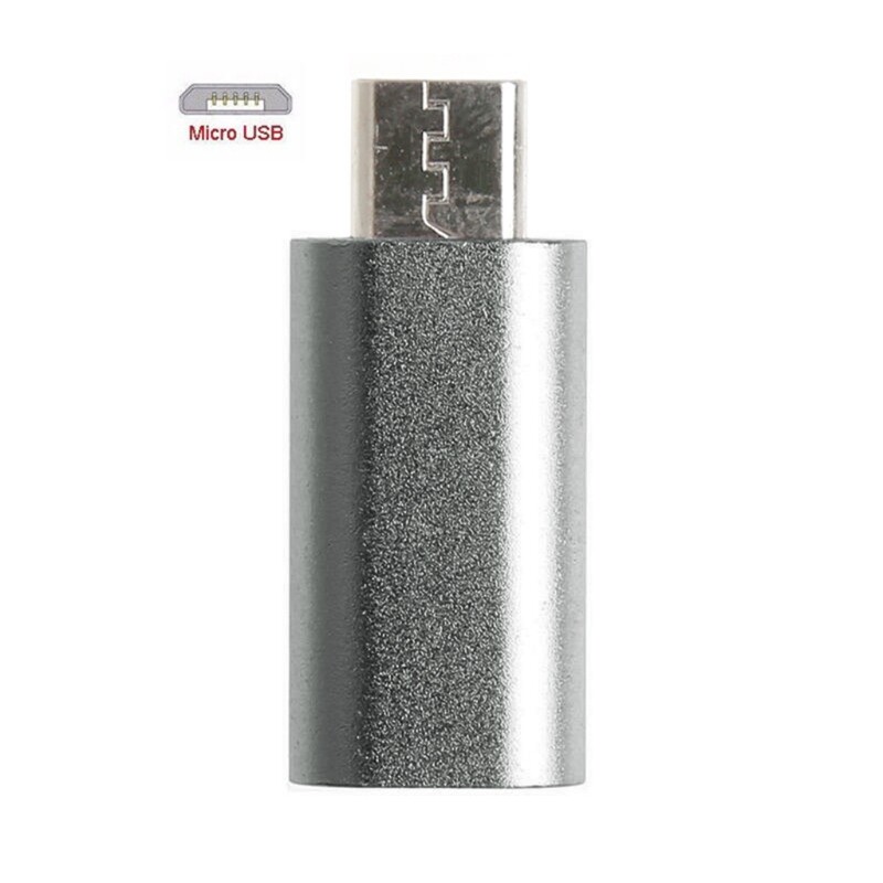 8Pin Lightning Female To Micro USB Male Adapter Converter For Android ...