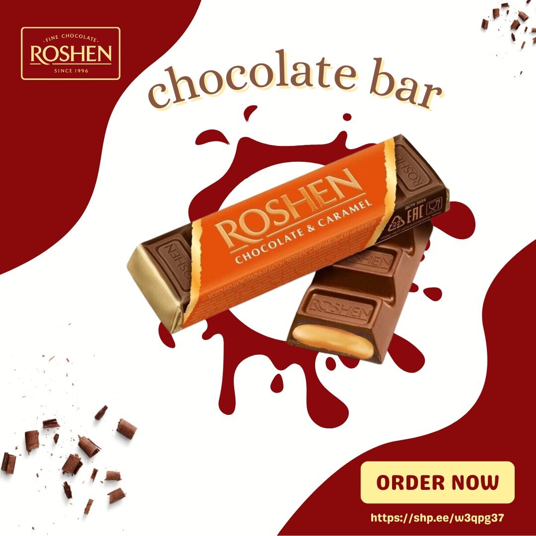 Roshen Milk Chocolate Bars with Caramel Fillings | Lazada