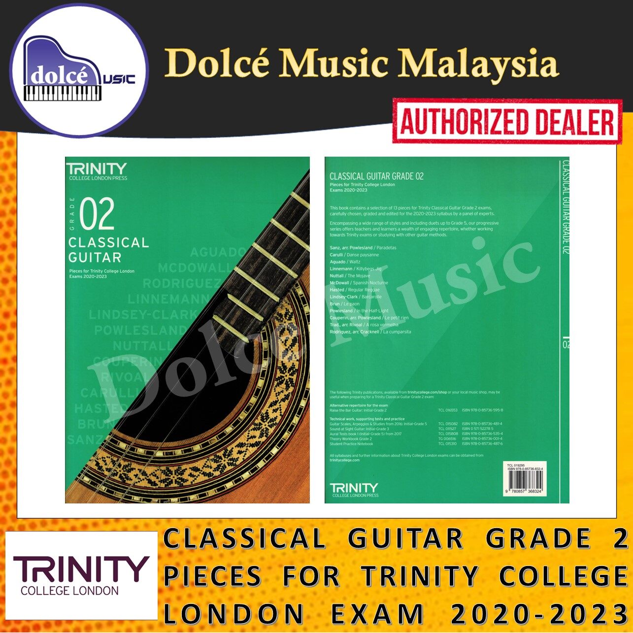 Trinity - Classical Guitar Pieces for Trinity College London Exam 2020 ...