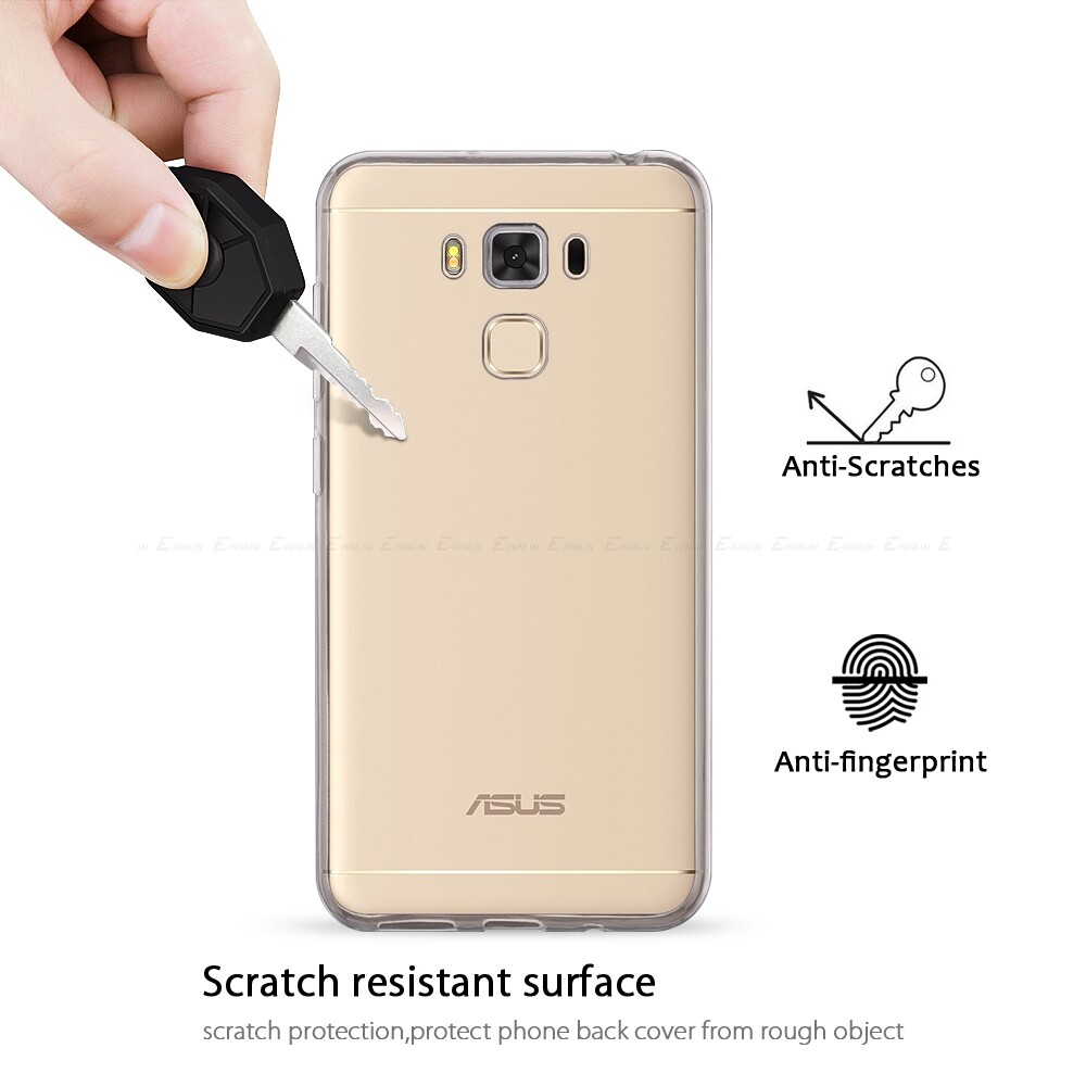 สำหรับASUS ZenFone 3 Max ZC553KL X00DDB X00DDA X00DDผอมบางนุ่มTPU Anti ...