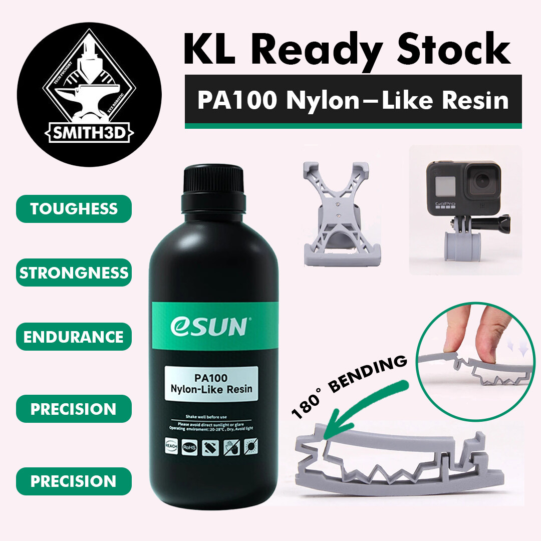eSUN PA100 Nylon Like Resin 0.5KG 405nm UV Resin LCD 3D Photon UV ...