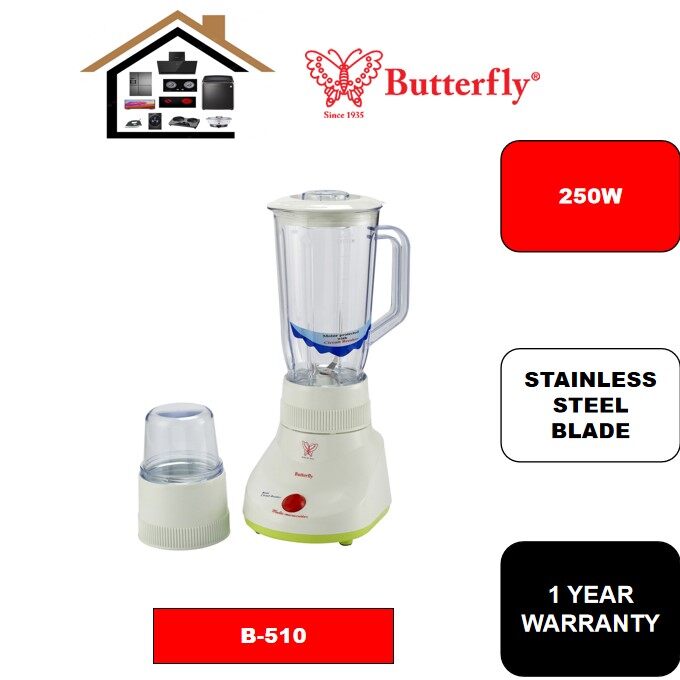 BUTTERFLY BLENDER WITH DRY MILL B-510 | Lazada
