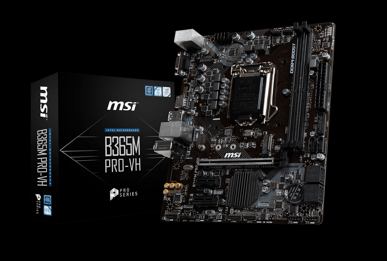 MSI B365M PRO VH PLUS B365 CHIPSET MAINBOARD MOTHERBOARD SUPPORT 8TH/9TH GEN INTEL DESKTOP ...
