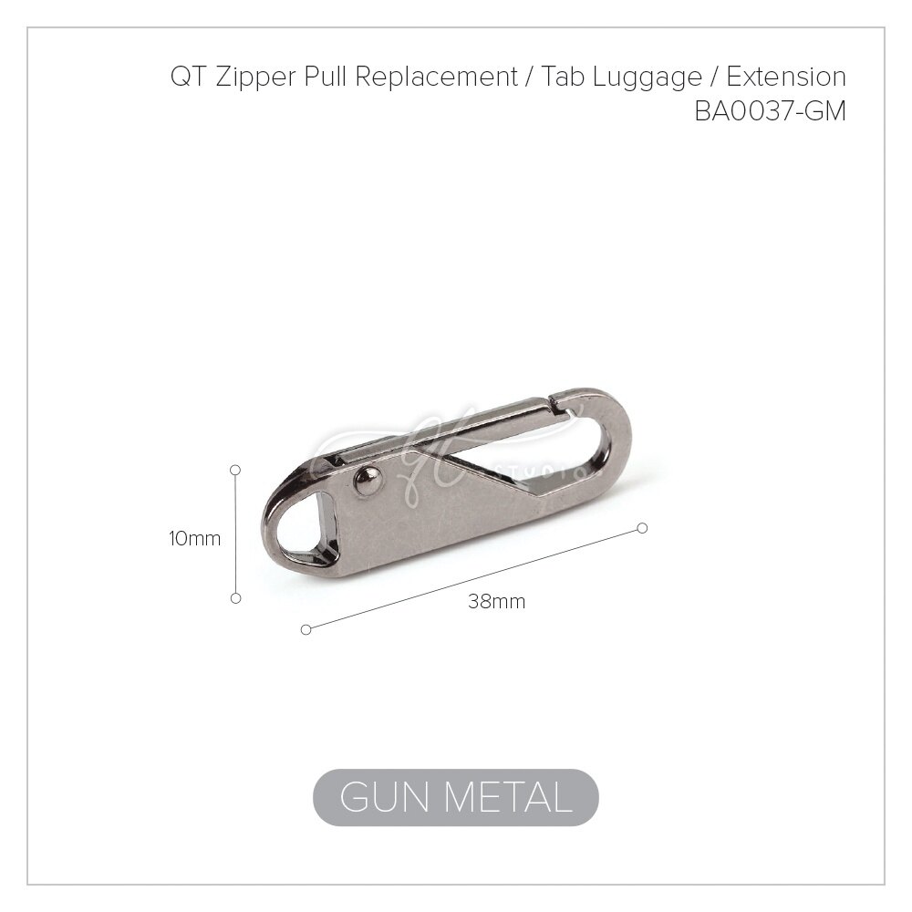 (Large) Zip Replacement Zipper Pull Tab / Removable Zip Repair Zip ...
