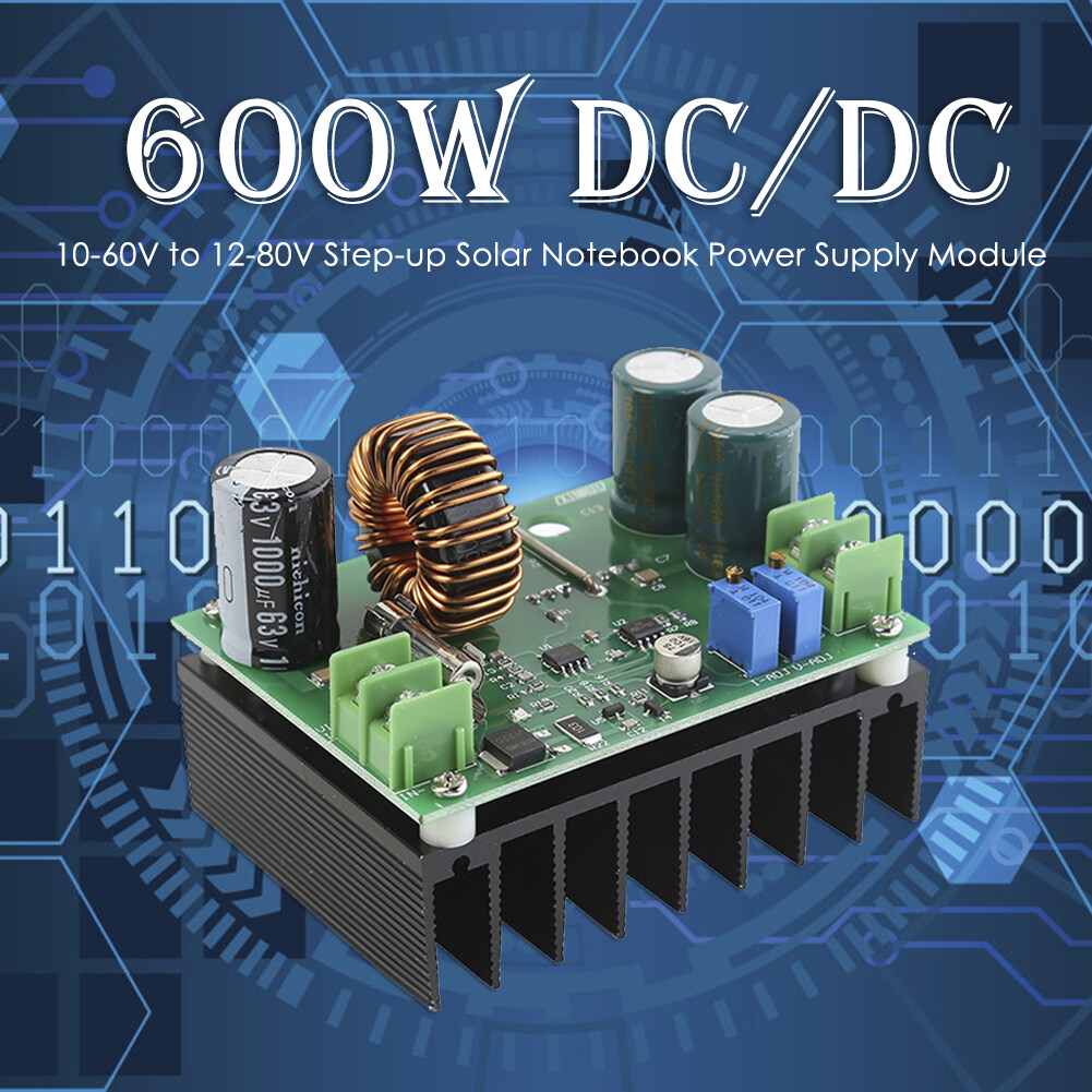 600W DC-DC 10-60V ถึง12-80V Step-Up ตัวจ่ายไฟแผงวงจรไฟฟ้า Boost Converter - ShoppingHappy7 ...