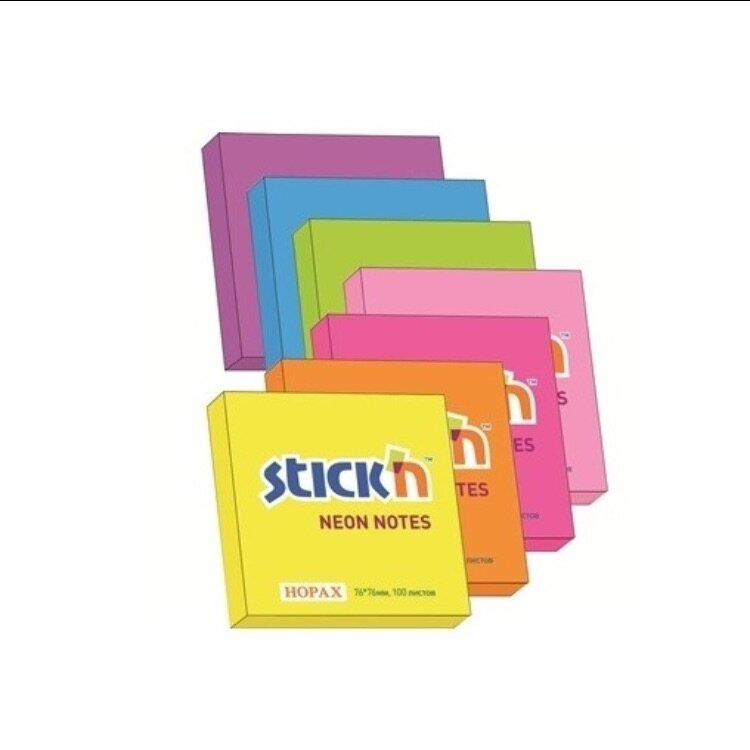 HOPAX NEON NOTES / Sticky Note / Stick on notes / Memo Pad 3x3😘😘 | Lazada