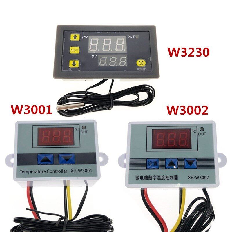 Bộ Điều Nhiệt Kỹ Thuật Số W3001 W3002 W3230 LED Bộ Điều Khiển Nhiệt Độ ...