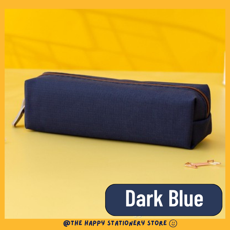 [Ready Stock] Simple Solid Colour Plain Pencil Case Student School ...