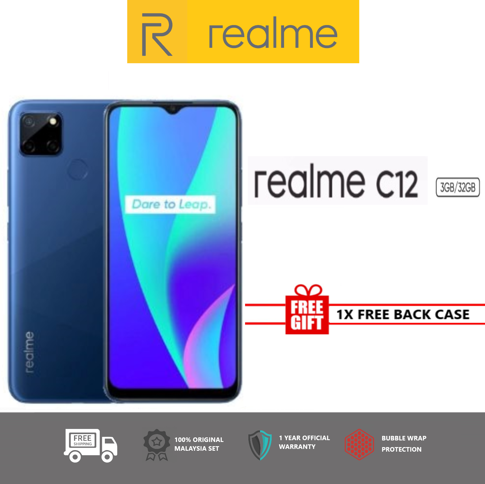 Realme C12 Price in Malaysia & Specs - RM488 | TechNave