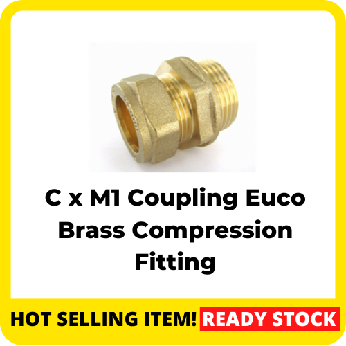 C x M1 Coupling Euco Brass Compression Fitting Inch Size | Lazada
