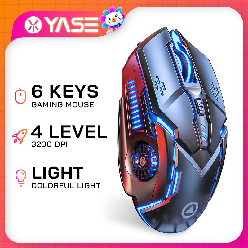 Mechanical Gaming Mouse 6 Keys LED Colorful Mouse USB Wired Office ...