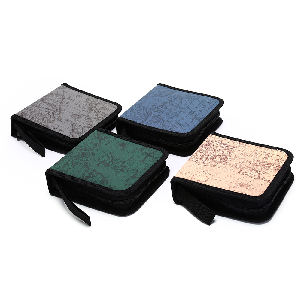 40 Disc CD Holder DVD Case Storage Wallet VCD Organizer Faux Leather ...