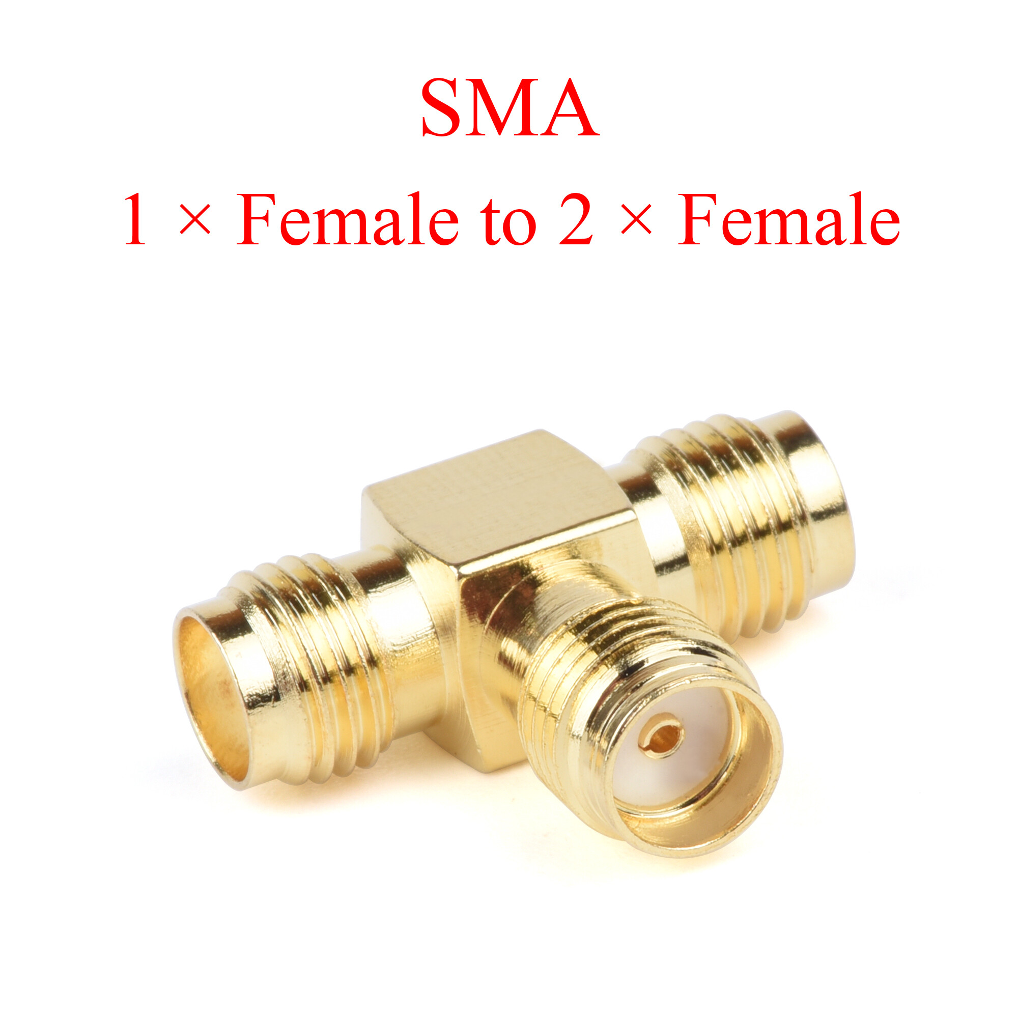 1 × RF Coaxial Connector Splitter SMA/RP-SMA Male/Female to Male Plug ...