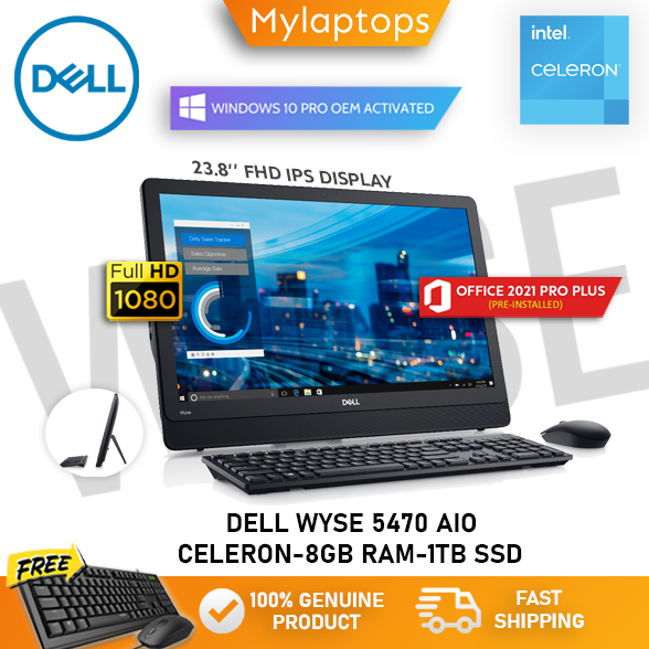 DELL WYSE 5470 AIO [ INTEL CELERON / UP TO 16GB RAM & 1TB SSD ] 24 INCH ...