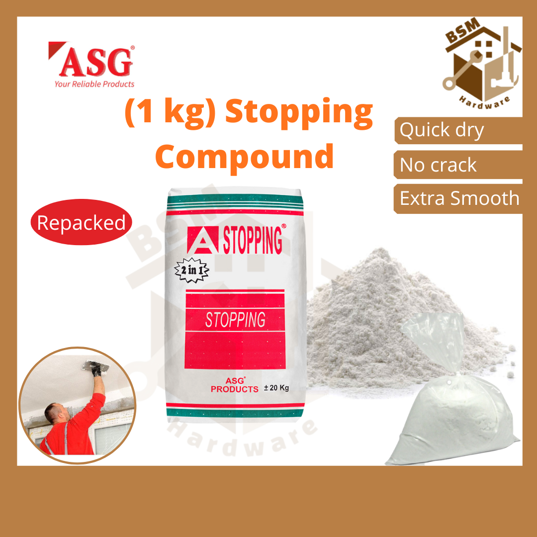 BSM 1kg ASG Stopping Compound Plaster Ceiling Wall Repair Simen Plaster ...