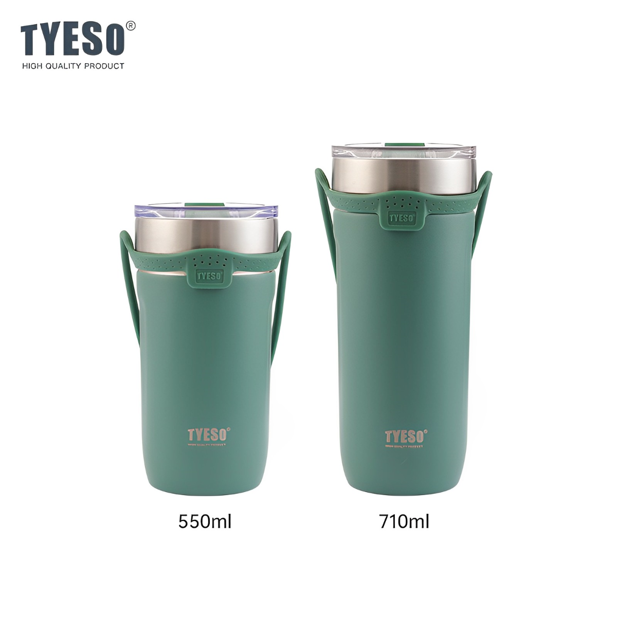 【AUTHORIZED DEALER】Tyeso Insulated Tumbler 550ml/710ml With FREE Silicone Strap Holder And ...