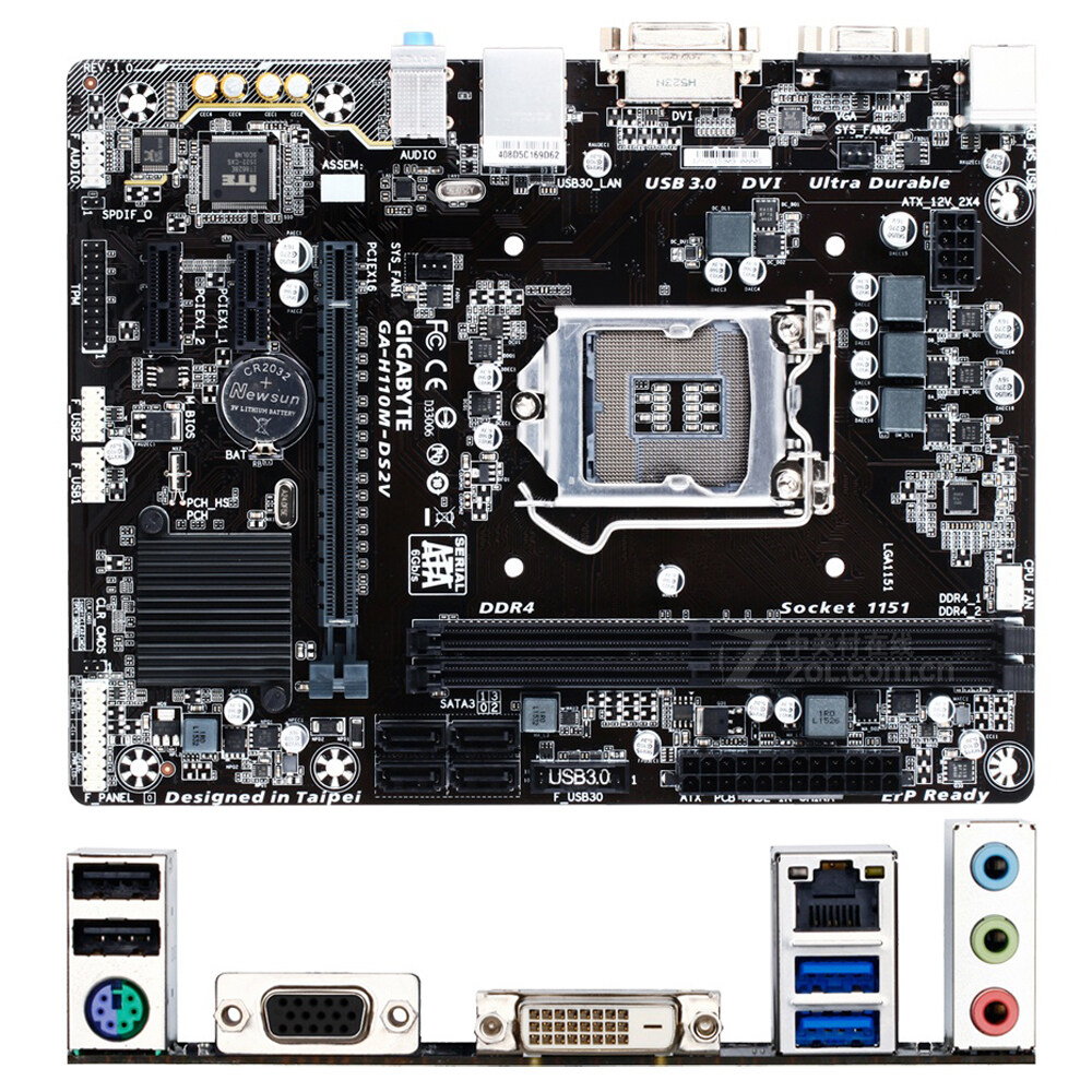 Gigabyte GA-H110M-S2 GA-H110M-DS2 GA-H110M-DS2V GA-H110M-DS2H DDR4 GA ...
