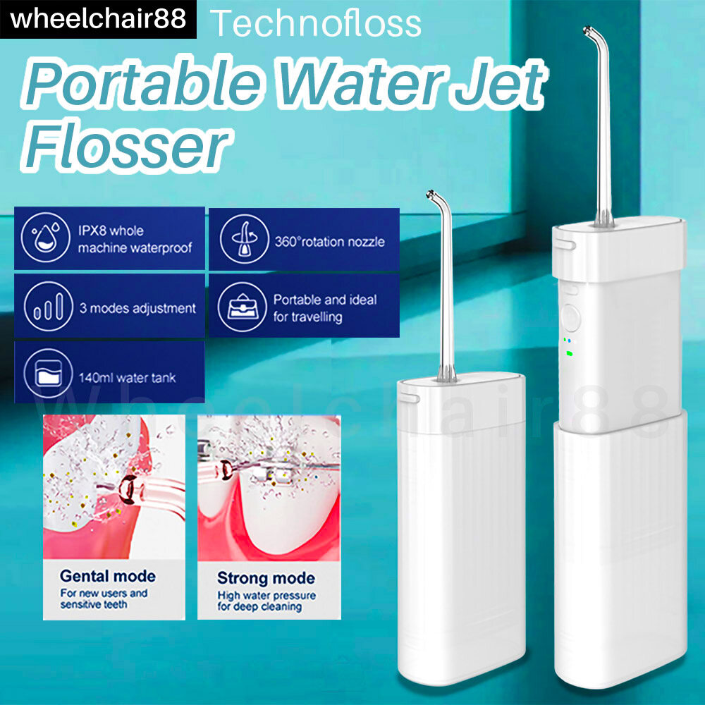 Technofloss is a Portable Water Jet Floss, Compact, IPX8 Waterproof ...