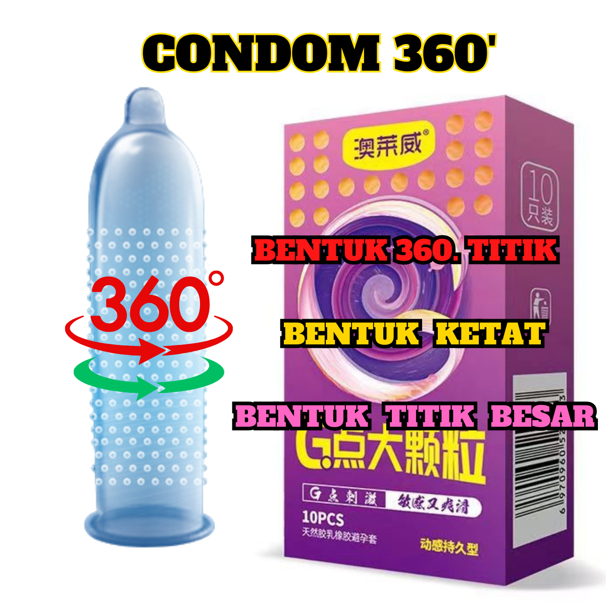 [MALAYSIA READY STOCK] 148 AMANDO Ultra Thin Time Delay Dotted Condom 10pcs/Box Kondom Tahan ...