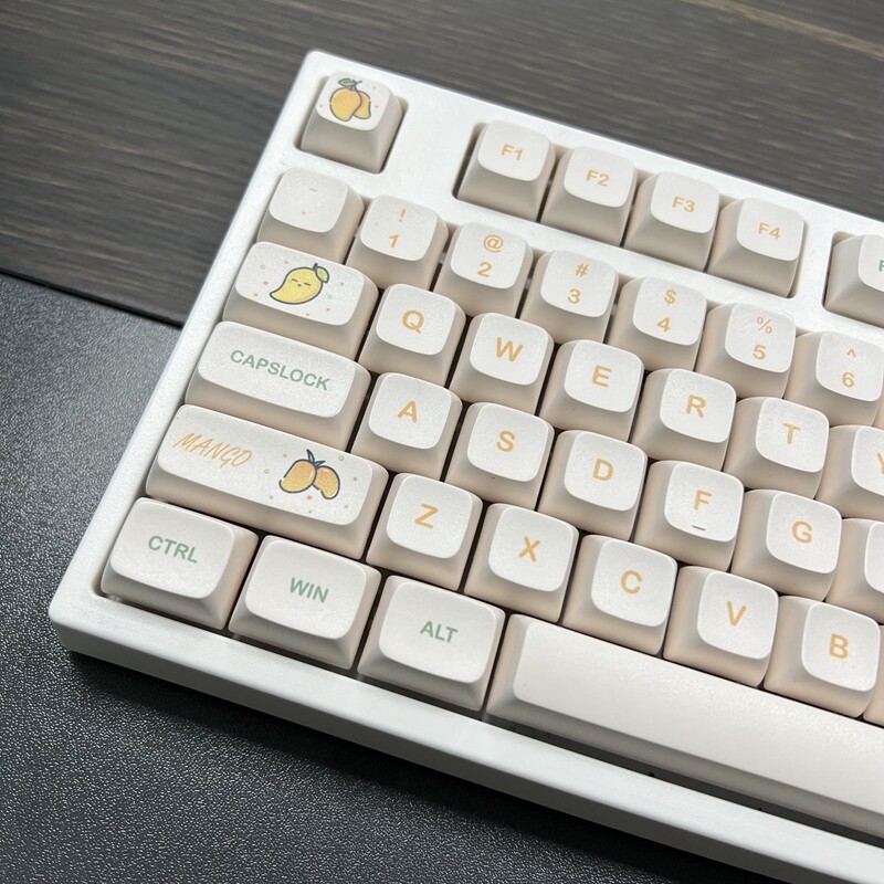【XWG】Mango Theme Keycap 128 Keys XDA Profile PBT Sublimation Keycaps ...
