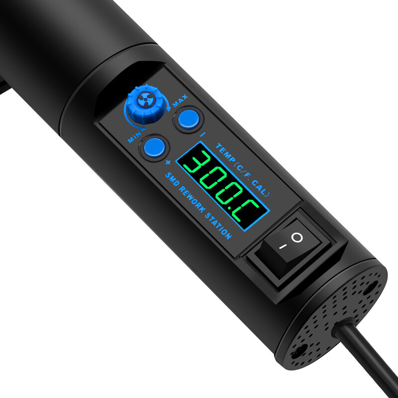 แบบพกพาดิจิตอล AIR BGA SMD Repair Rework การบัดกรี Station 220V AC Vs ...