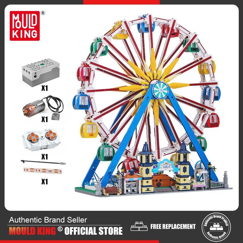 MOULD KING Creative App Motorized Ferris Wheel Model Building Blocks ...